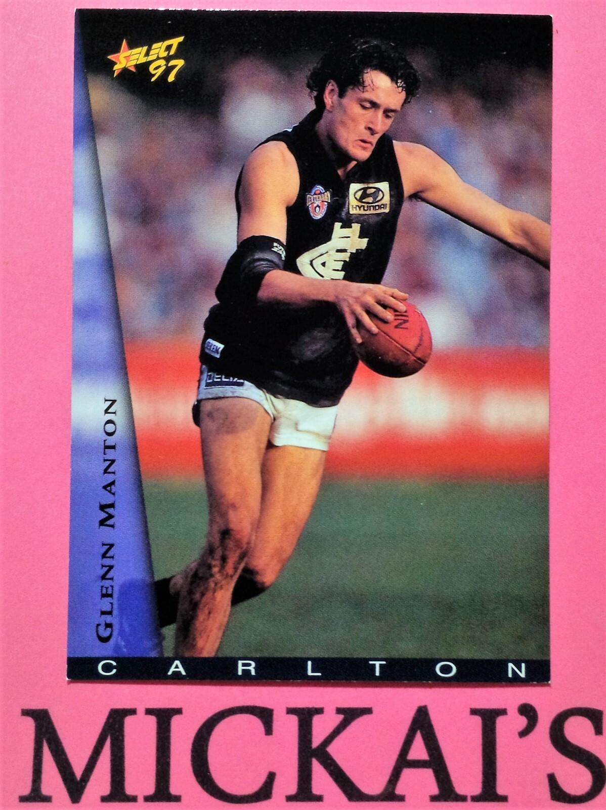 AFL SELECT 97 CARLTON FOOTBALL CLUB - GLENN MANTON - FOOTY TRADING CARD ...