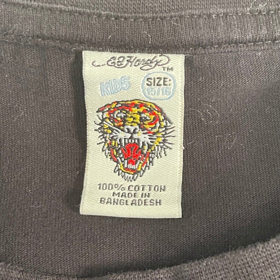 Ed Hardy Kids Black Tiger Snake Graphic T Shirt Size 15/16 | eBay
