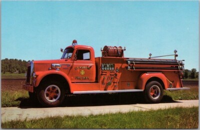 Logansport, Indiana Advertising Postcard "BOYER FIRE TRUCK" for ...