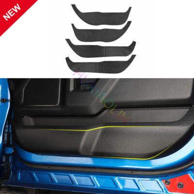 For Ford F150 F-150 2017-19 Carbon Fiber Car Leather Inner Door Anti ...