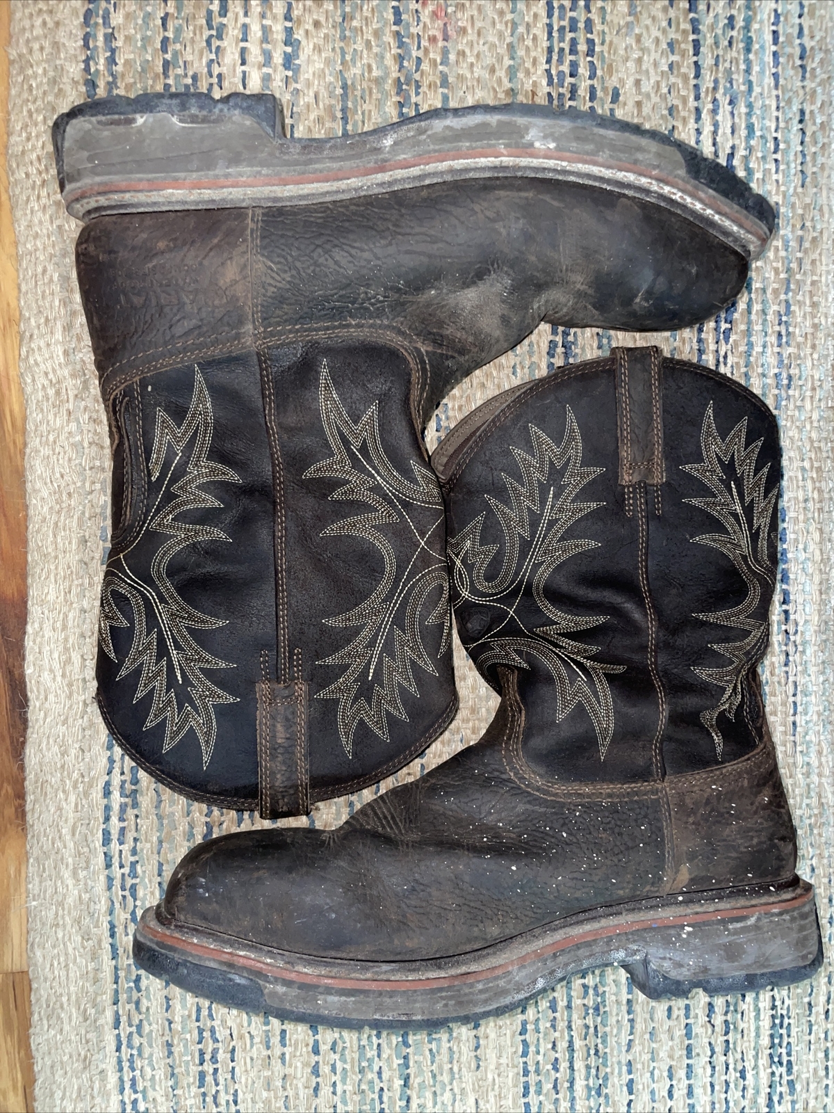 Ariat Men's US 12 D WorkHog WP Square Composite Toe Work Boots Brown ...