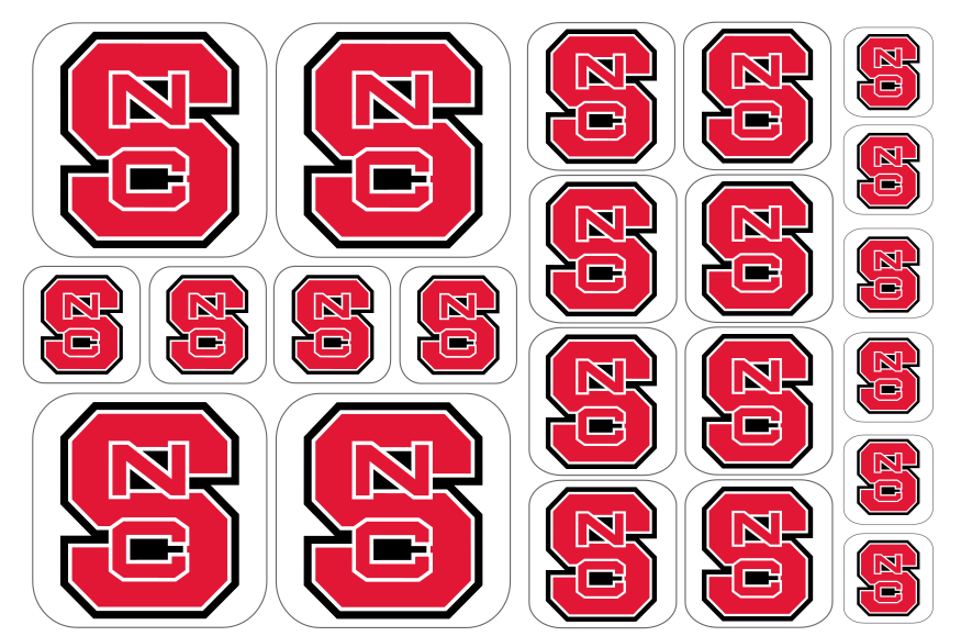 NC State Wolfpack Team Stickers - Multiple Sizes/Glossy/Matte - Free ...