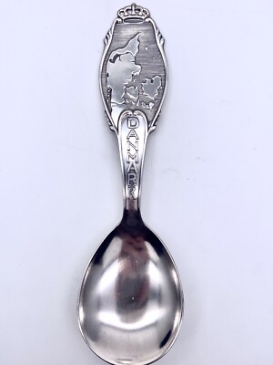 Vintage Sterling Silver Spoon Denmark 1945 Hallmarked DFA DANA PM ...