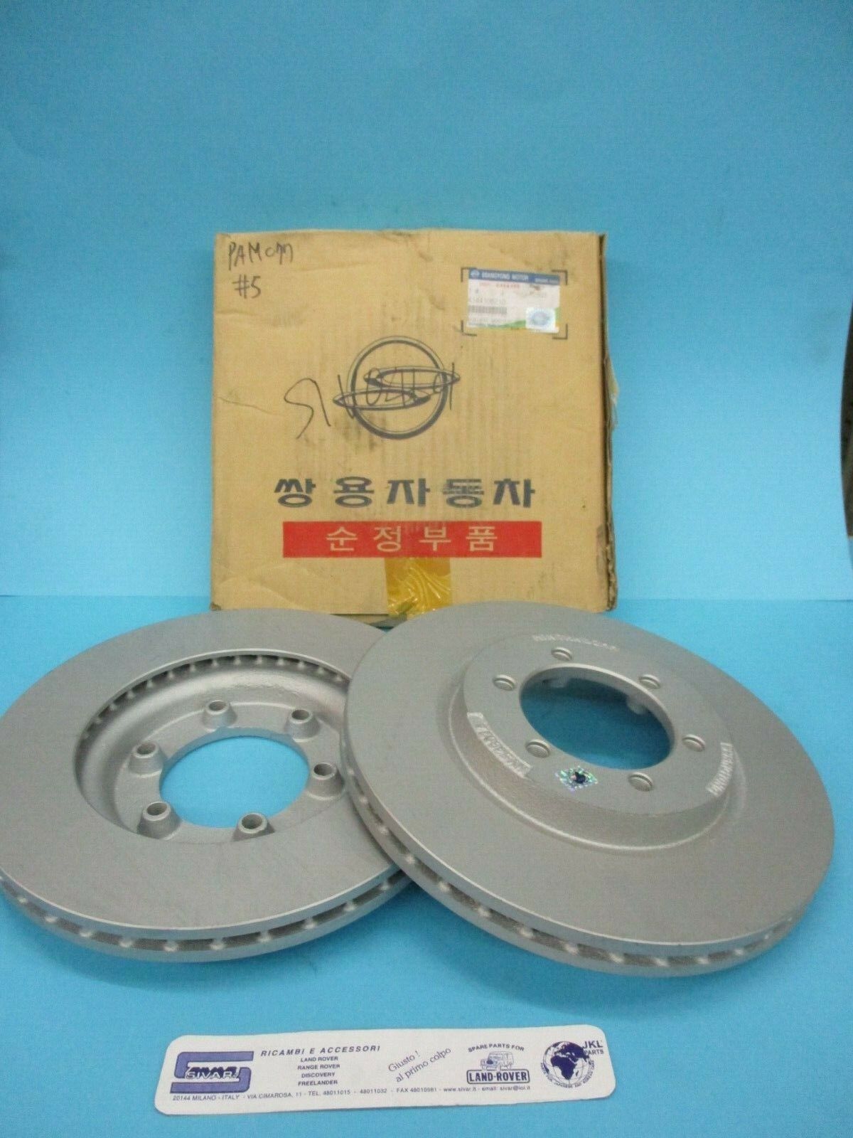 Pair Of Front Brake Discs Original Ssangyong Rexton Korando Musso ...