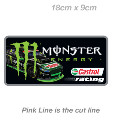 Monster Energy FORD Supercar V8 CASTROL Racing Team Vinyl Sticker ...