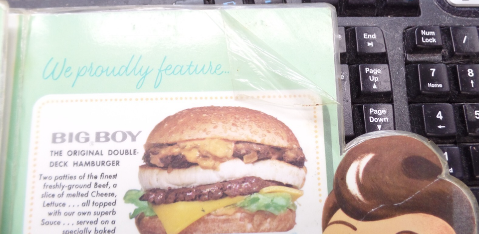 c.1960 Elias Brothers Big Boy Laminated Die-Cut Menu | eBay