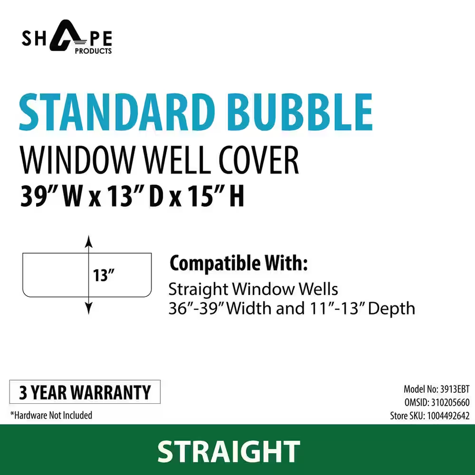 NEW Durable 39in. Clear Bubble Window Well Cover Protection from Rain & Debris | eBay
