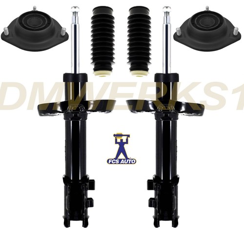 FCS 2 FRONT STRUTS SHOCKS Strut Mounts & Boots BMW E38 740i 740il 95 ...
