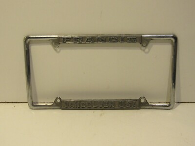 Francis Vancouver Wa USA Dealership Metal Frame License Plate Frame | eBay