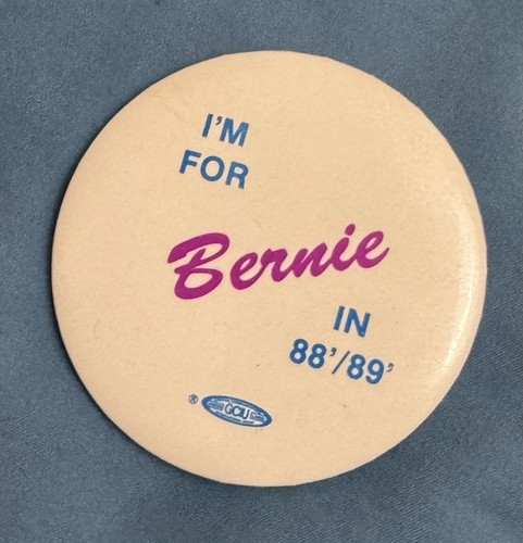 Vintage 1988 Bernie GCIU Printing Workers Union Campaign Button Pin 2.5 ...