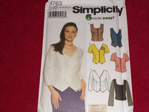 🌹SIMPLICITY #9763 - LADIES ( 6 EASY STYLE ) ALL SEASON TOPS PATTERN 12 ...