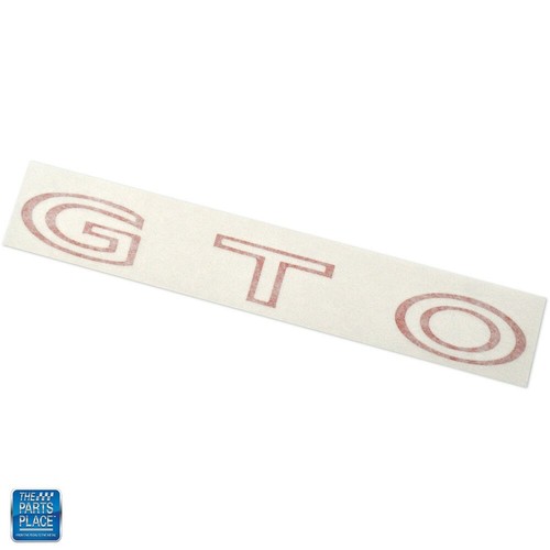1970-1972 GTO Deck Lid Decal "GTO" Red EA | eBay