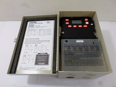 Used TORK Digital Time Switcher E101B E102B E120B 120-277 VAC 50/60 Hz ...