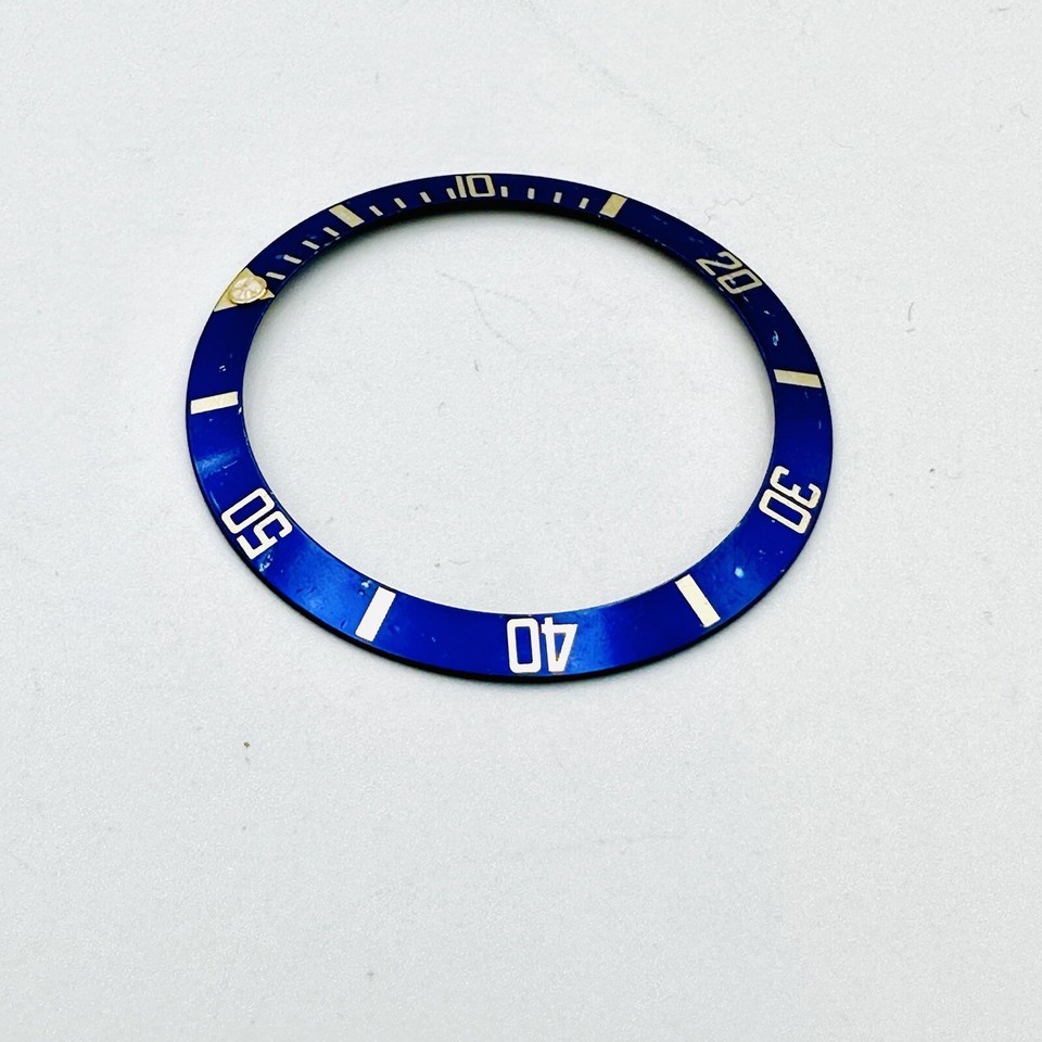 Genuine Rolex Submariner blue bezel Insert 40MM Submariner 16803 16613 ...
