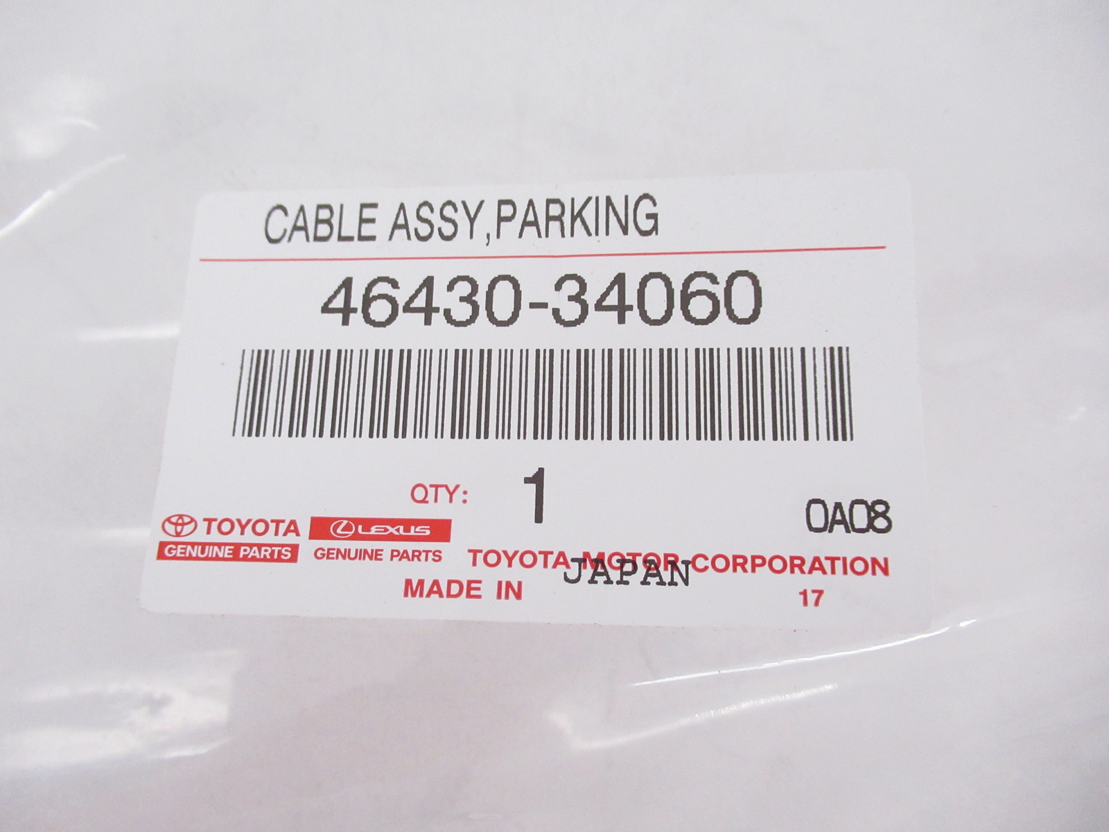 Genuine OEM Toyota 46430-34060 Parking Brake Cable 01-07 Sequoia | eBay