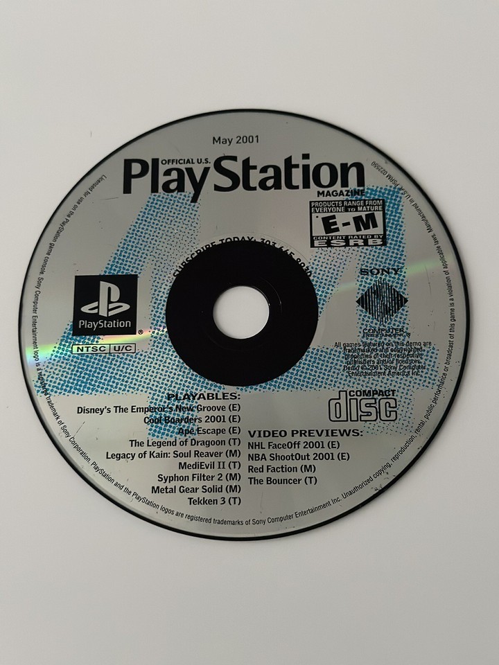 Official US PlayStation Magazine - PS1 Demo Disc 44 - May 2001 | eBay