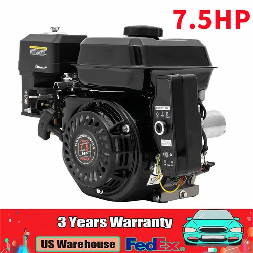 212CC 4-Stroke 7.5 HP Electric Start Horizontal Engine Go Kart Gas Engine Motor | eBay