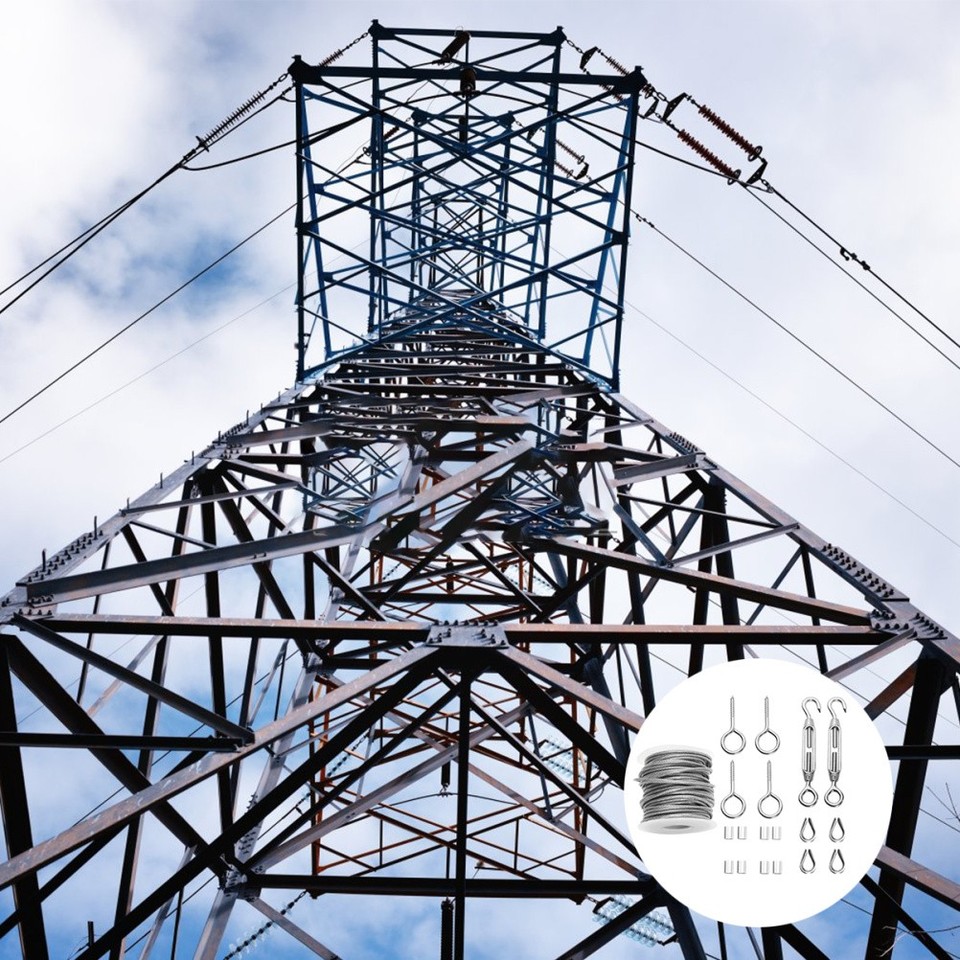 19pcs Light Guide Wire 15m Nylon Coated Stainless Steel Wire Rope Cable ...