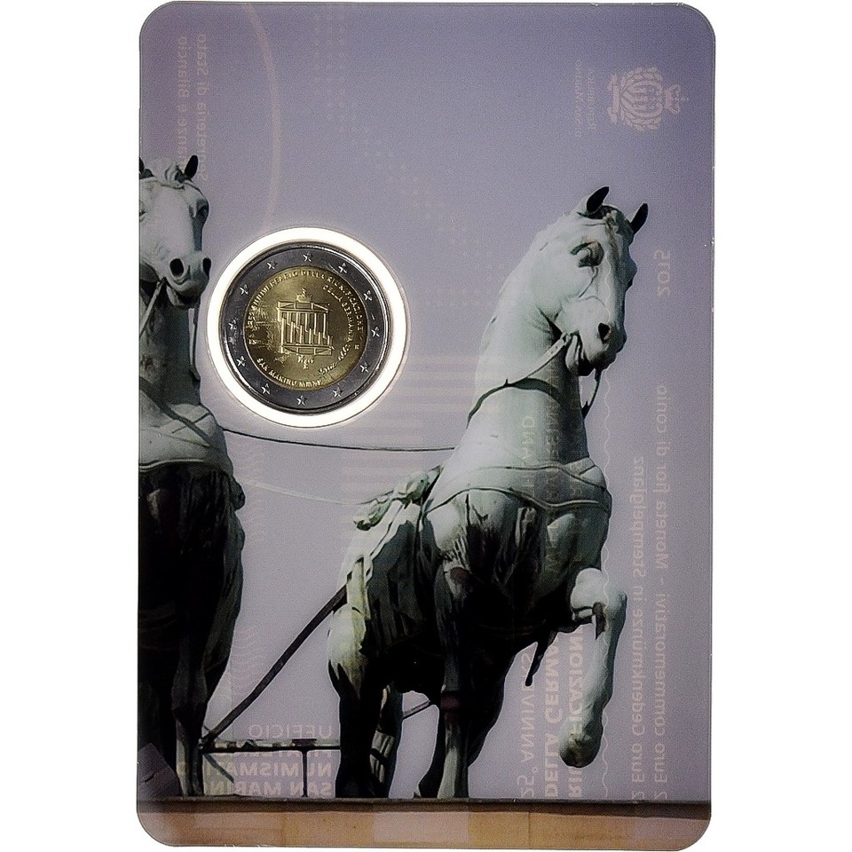 [#1287616] San Marino, 2 Euro, Chute du Mur de Berlin, FDC, 2015, Rome ...