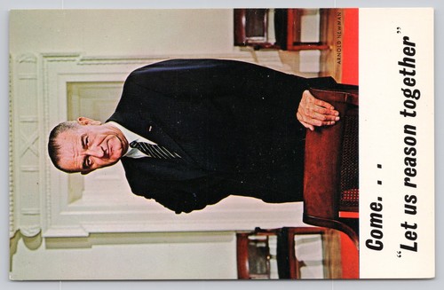 Lyndon Baines Johnson 36th US President Photochrome Postcard Arnold ...