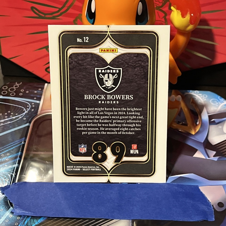 2024 Panini Select - Select Numbers Brock Bowers #12 (RC)🏴‍☠️🏴‍☠️ | eBay