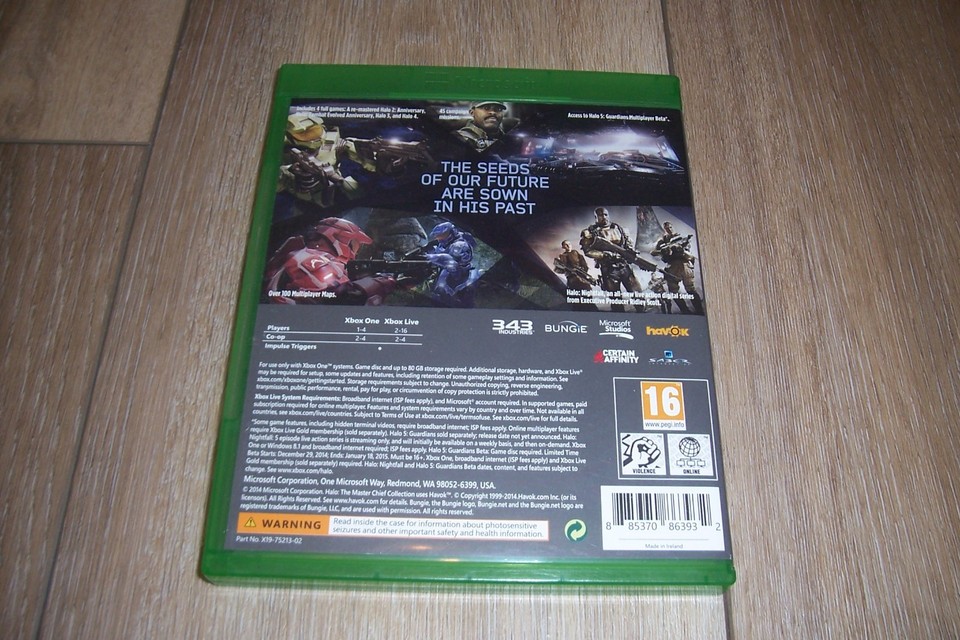 HALO THE MASTER CHIEF Collection (OFFICIAL Xbox One PAL UK Game ) | eBay UK