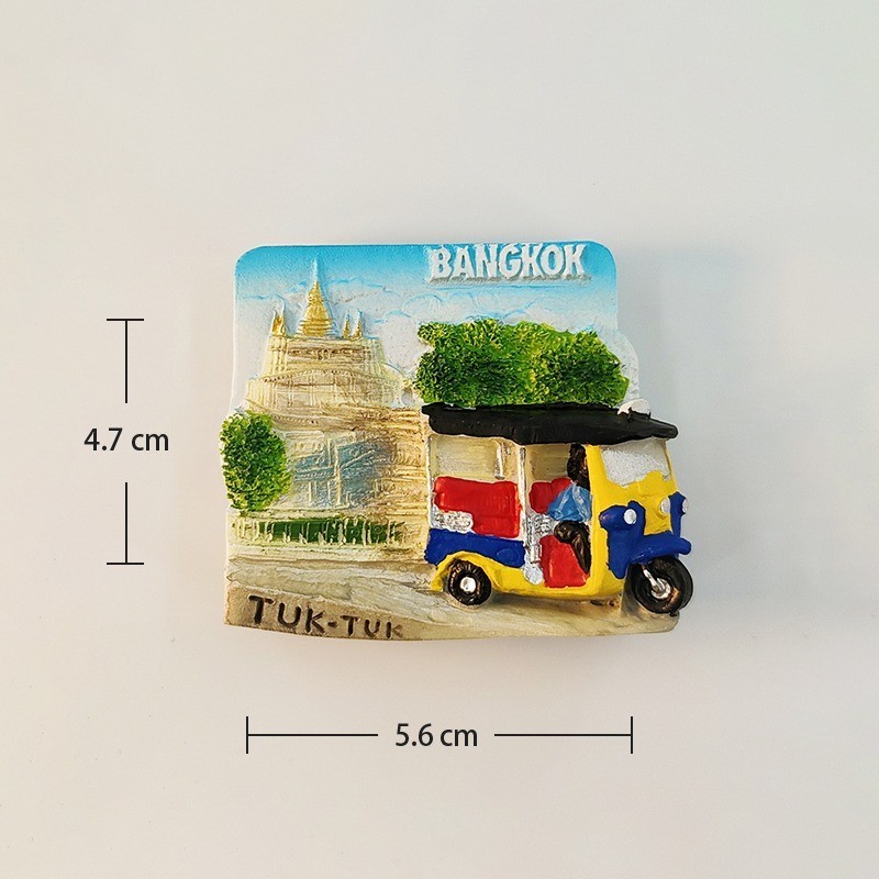 Thailand Bangkok Tuk-tuk Collectible Souvenir 3D Resin Fridge Magnet ...