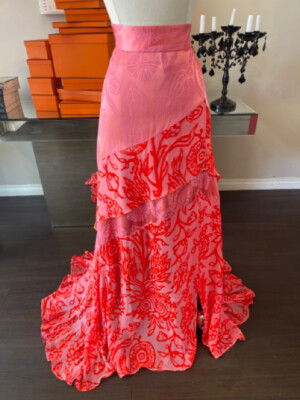 Peter Pilotto Devore Velvet Maxi Skirt NWT1-382-52321 | eBay