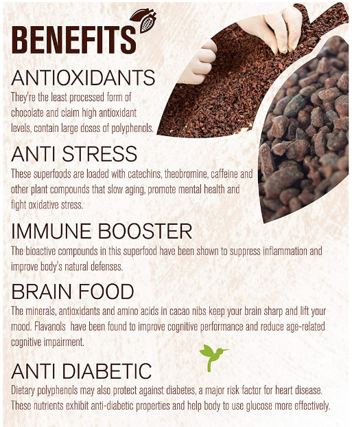 Llamito Organic Cacao Powder 250 g Cacao Nibs 250 g Antioxidant | eBay