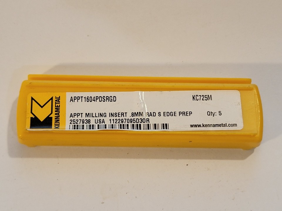 APPT 1604PDSRGD KC725M KENNAMETAL *** 5 INSERTS *** FACTORY PACK *** | eBay