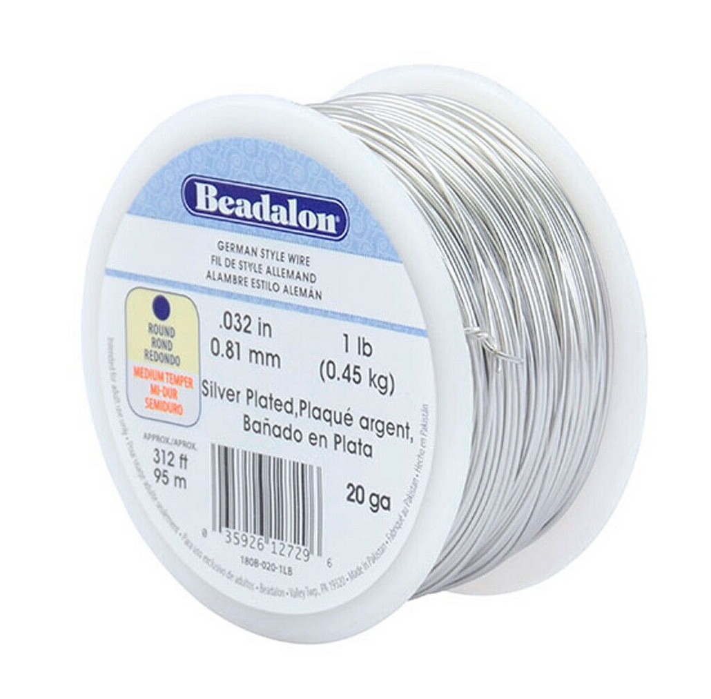 Beadalon 20-gauge Round German Style Wire Silver 1-pound for sale ...