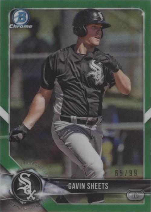 2018 Bowman Chrome - Prospects Gavin Sheets #BCP243 Green Refractor /99 ...