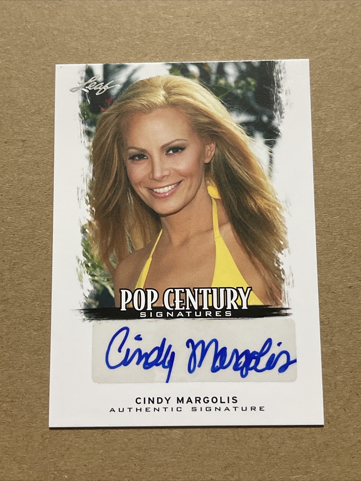 2012 leaf Pop Century AUTO Cindy Margolis #BA-CM1 - Talk Show, Model ...