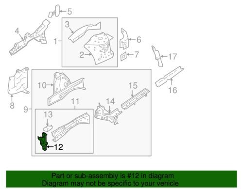 Genuine Nissan 2012-2023 Maxima Altima Radiator Support Plate Left ...
