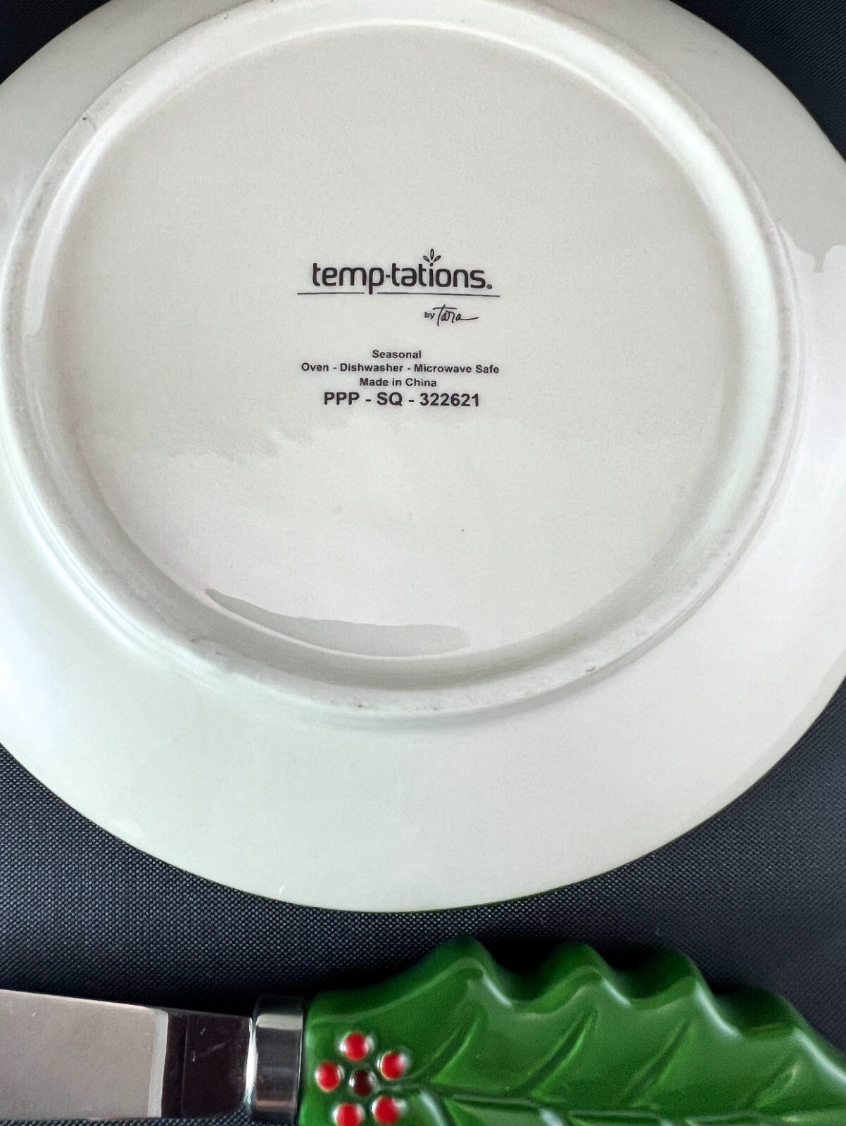 Temptations Cardinal Seasonal Christmas Cheese Plate Dish w/ Spreader ...