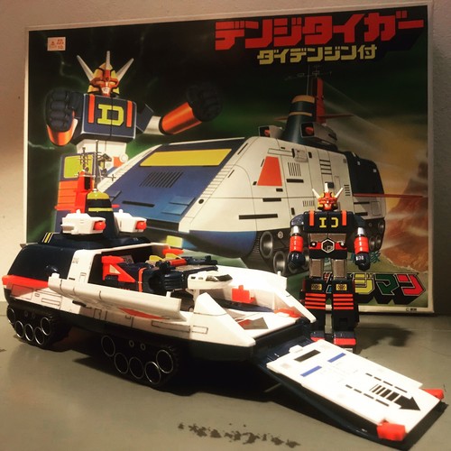 1980 Bandai Sentai Denjiman Ranger Mechanix Denjitiger Daidenjin Robot ...