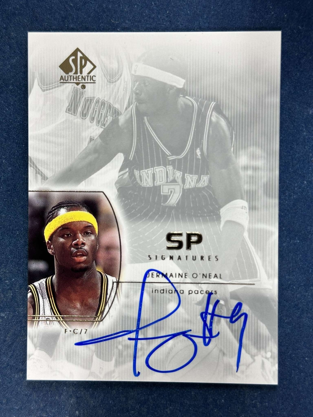 2003-04 SP Authentic Jermaine O'Neal Autograph Indiana Pacers | eBay