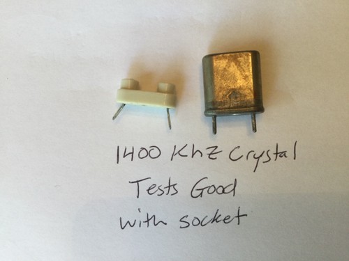 1400 kHz KC Radio Quartz Crystal AM Broadcast Band HC-6 size with ...