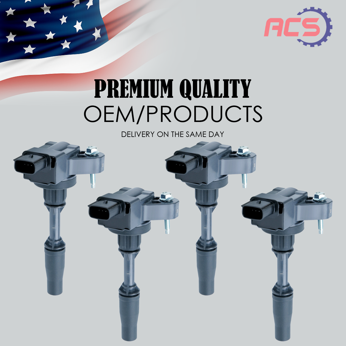 4X Ignition Coils for Buick Chevy Malibu Regal GMC Cadillac ATS 2.0L 2 ...