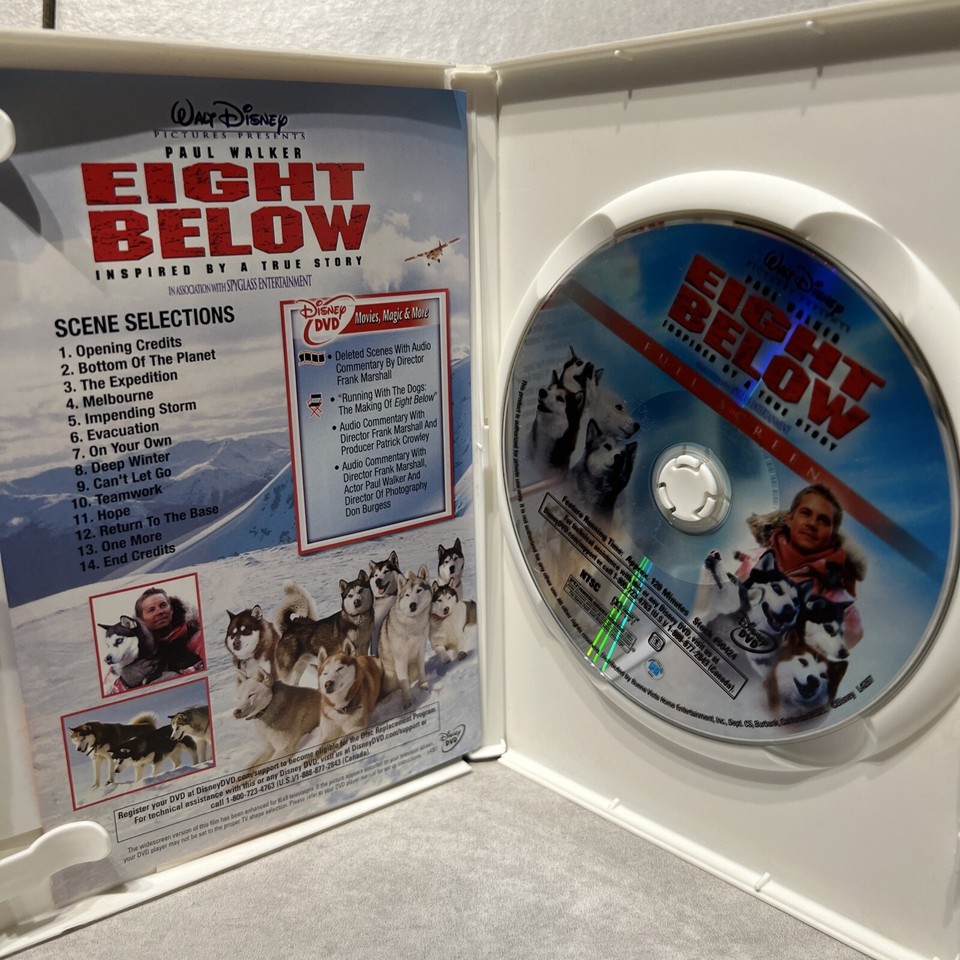 Disney’s ‘Eight Below’ (Full Screen Edition) DVD, Paul Walker. 2006 ...