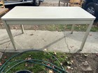 METAL INDUSTRIAL Steelcase Desk Retro Work Bench Metal Lab Table | eBay