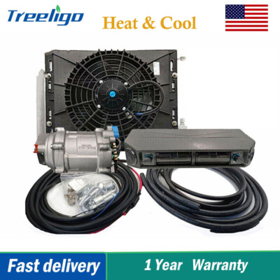 Underdash Heat & Cool A/C Kit Universal 12V Air Conditioning Evaporator ...