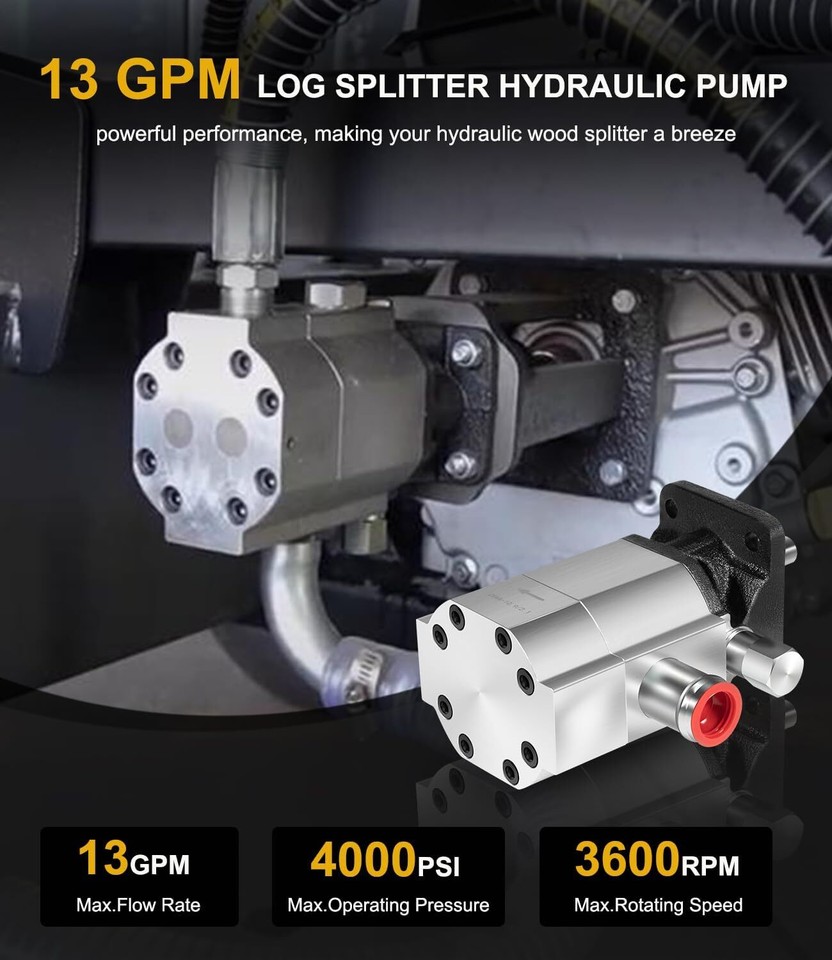 13 GPM Hydraulic Wood Splitter Pump Log Splitter Build Kit for Huskee ...