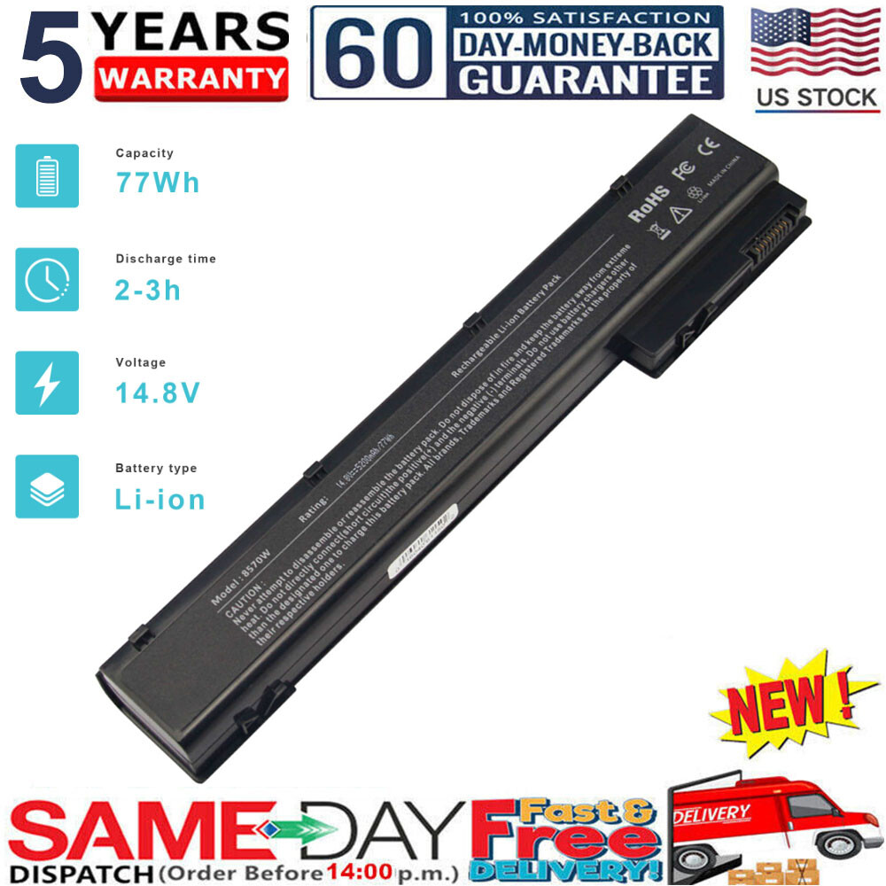 VH08 VH08XL Battery for HP Elitebook 8560W 8570W 8760W 8770W VHO8 ...