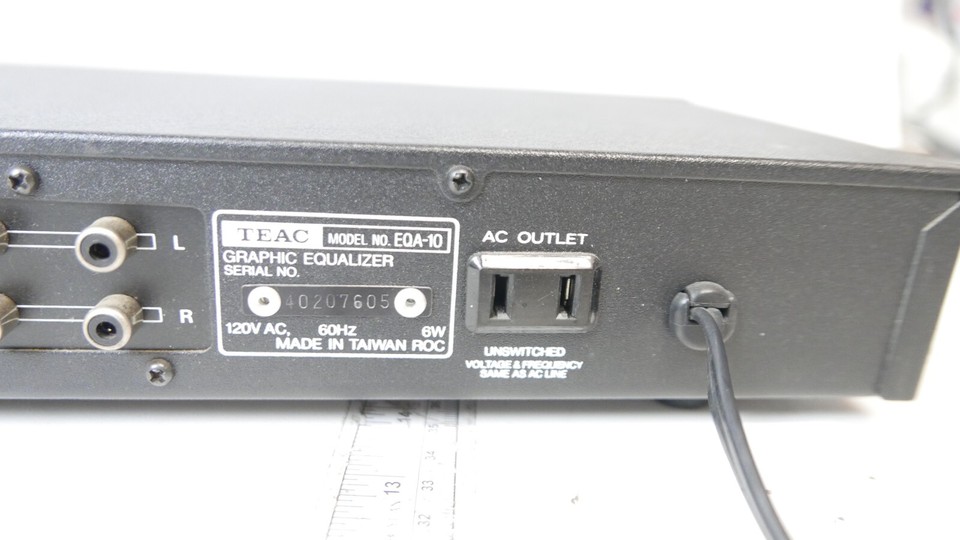 TEAC EQA-10 Graphic Equalizer Spectrum Analyzer, Tested - Working | eBay