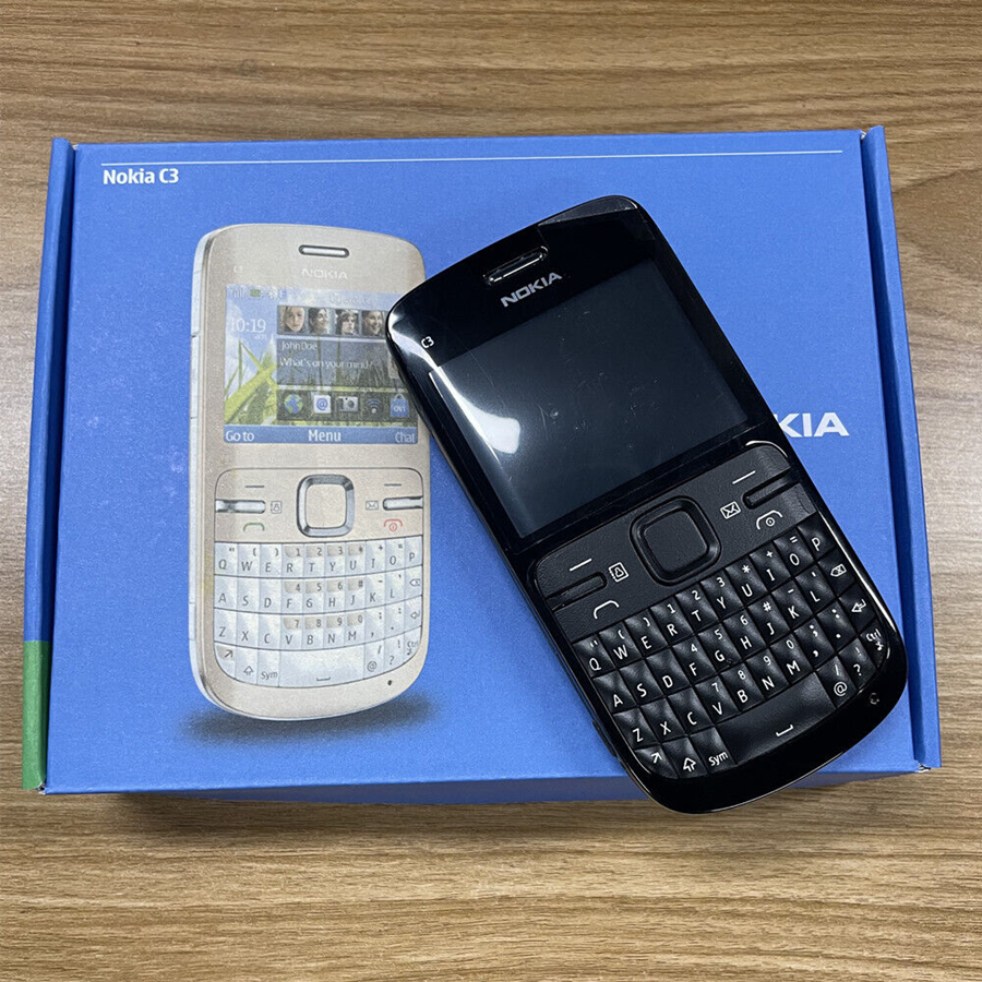 Original Nokia C Series C3-00 Bluetooth FM JAVA 2MP Unlocked WIFI ...