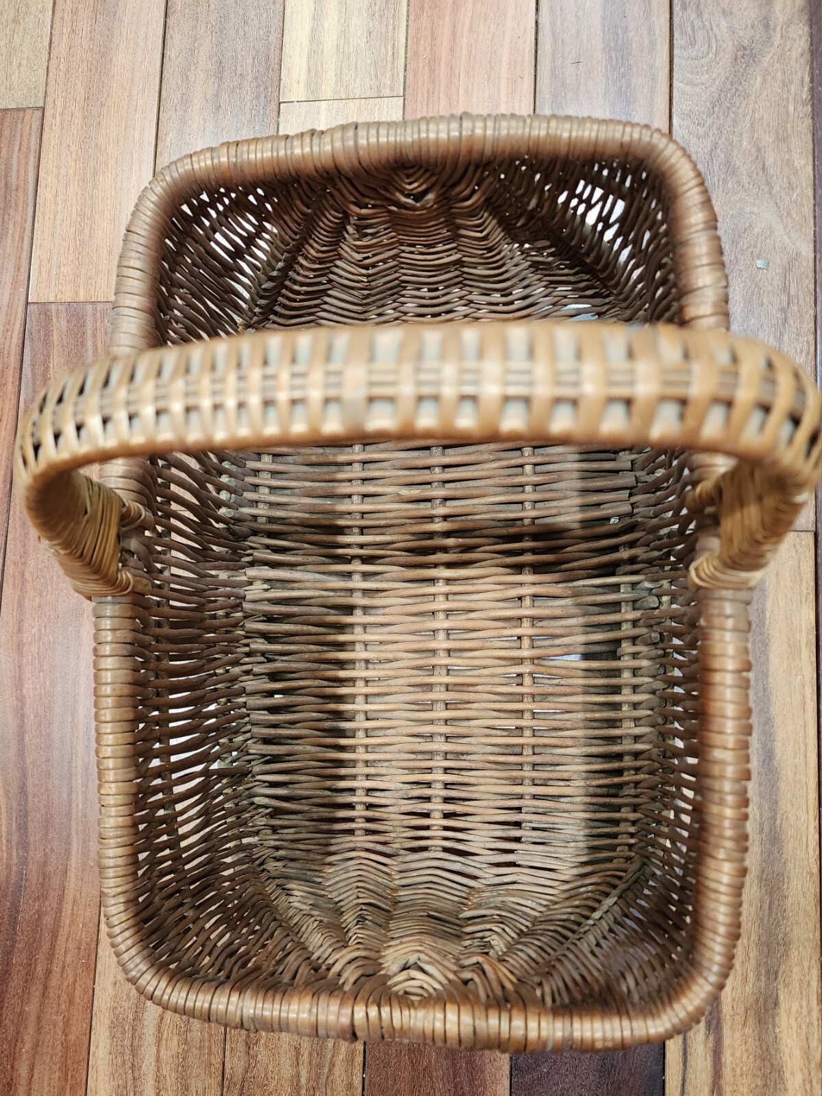 Vintage Wicker Garden Trug Basket - Hand Woven | eBay