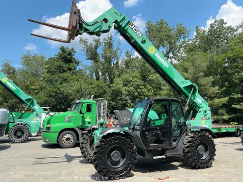 2016 JCB 507-42 42' 7,000 lbs Telescopic Reach Forklift Cab Telehandler ...