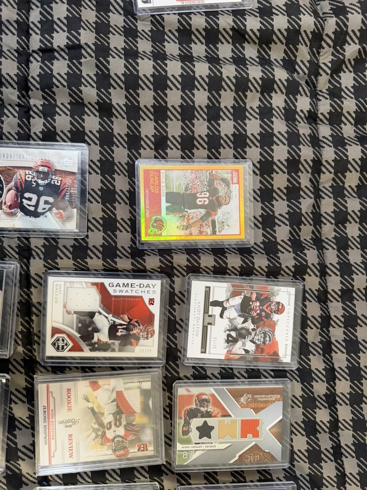 Bengals Card Lot - Autos/Numbered/Relic - 17 Cards | eBay