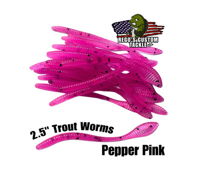 2.5” Trout/ Panfish /Crappie Worms / Baits (20 Per Pack) | eBay
